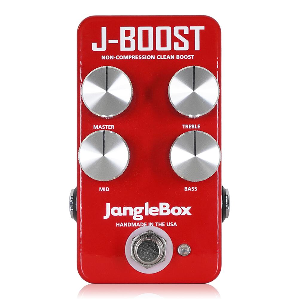 種類：ブースター アダプター：9Vセンターマイナス 電池駆動：9V電池 コントロール：MASTER、TREBLE、MID、BASS JangleBox / J-Boost ジャングルボックス / ジェイブースト ■POINT ・クリーンなノ...