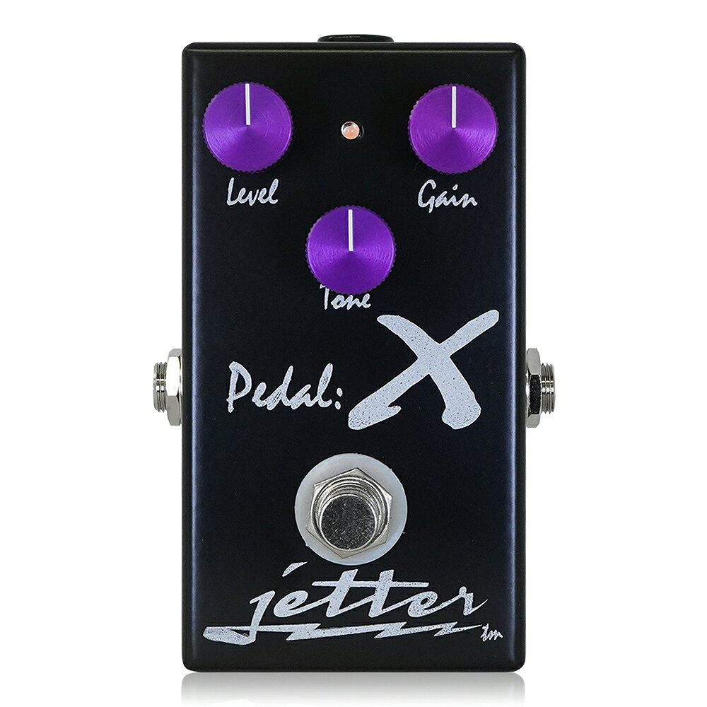 種類：オーバードライブ アダプター：9Vセンターマイナス 電池駆動：9V電池 コントロール：Level、Gain、Tone Jetter Gear / Pedal:X ジェッターギア / ペダルエックス ■POINT ・5つのゲインステージ...