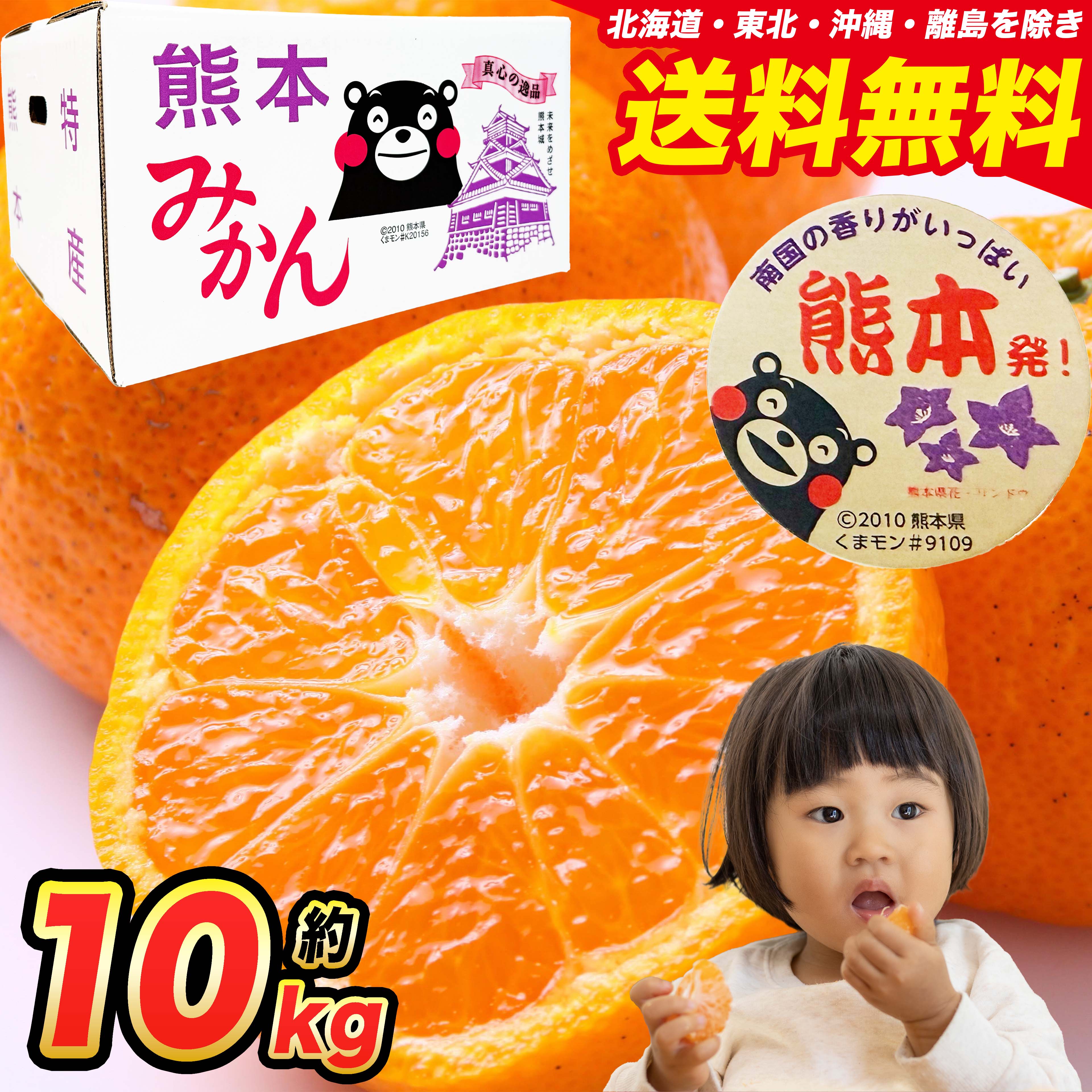 【楽天市場】みかん 訳あり 熊本産 約10kg 箱込（内容量 9kg +保証分500g ）果物 ミカン 柑橘 フルーツ 果物 早生みかん 温州みかん 蜜柑 甘い くまもと 家庭用 規格外 ...