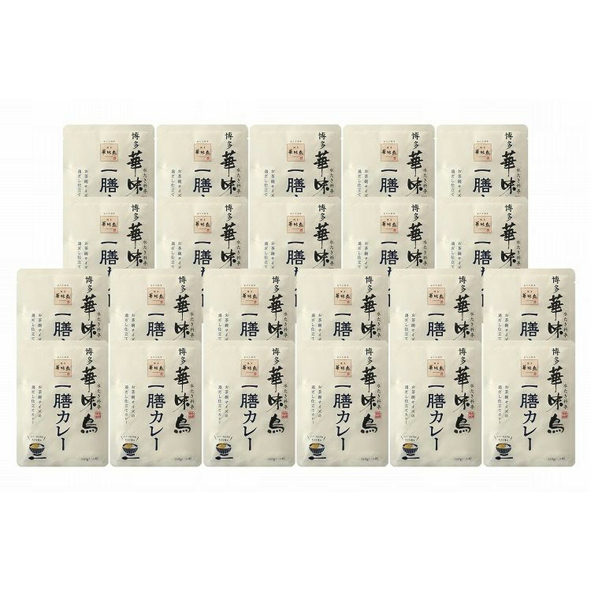 【商品特徴】一膳とはお茶碗一杯分。 一膳カレーは食べきりサイズのミニカレーです。 鶏がらスープや九州産「華味鳥」の挽肉を使用しコクのある味わいのカレーに仕上げました。 商品説明メーカー所在地 原材料 食肉等(鶏肉(九州産)、鶏肝臓(九州産)...