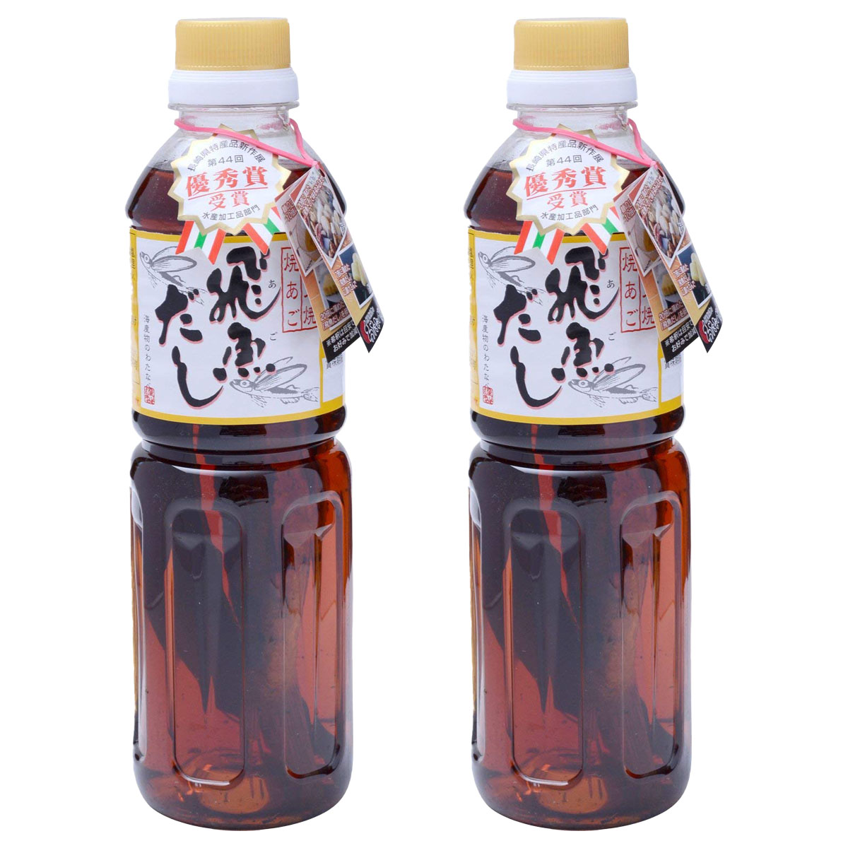 【商品特徴】九州長崎県で水揚げされた「あご(とびうお)」を、炭火で香ばしく焼いた「焼あご」はあご特有のコクがある優しい味わいのダシです。 そのダシが手軽に取れる様にツユタイプにしました。 焼あご1尾と出し昆布1片をボトルに入れていますので、...