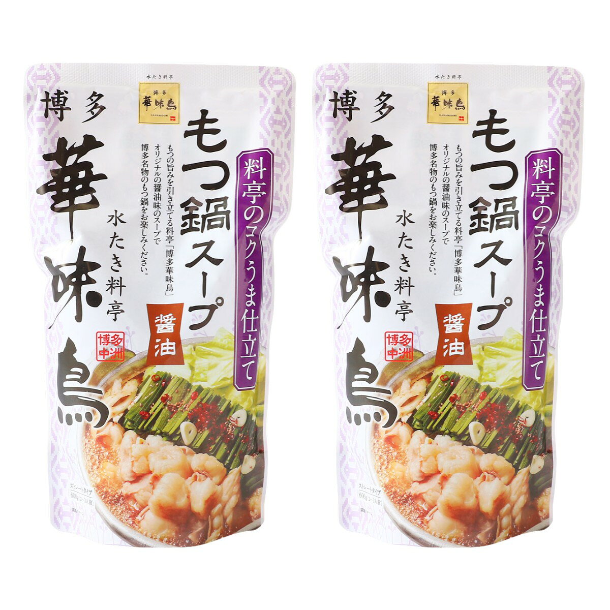 【商品特徴】もつの旨みを引き立てる料亭「博多華味鳥」。 オリジナルの醤油味のスープで、博多名物のもつ鍋をお楽しみください。 醤油、にんにくなど、素材の旨味を優しくまとめたもつ鍋スープです。 商品説明メーカー所在地 原材料 水飴(国内製造)、...