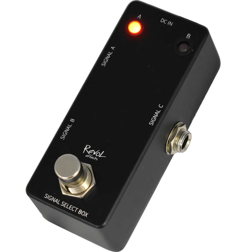 RevoL effects SIGNAL SELECT BOX EAB-BOXは1つ、または2つのシグナルを切り替えることができる、シグナルセレクトペダルです。アンプを2台用いた出力チャンネルセレクトに用いたり、ペダルチューナーアウトに用い...
