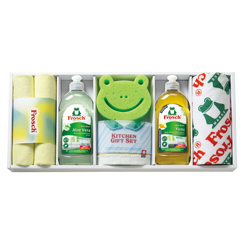 商品詳細 フロッシュは、自然界に存在する微生物によってほぼ100%が自然に還ります。■商品内容：フロッシュ（アロエヴェラ）（300ml）・フロッシュプレミアム（ゆず）（300ml）・スポンジ・今治ウォッシュタオル（340×300mm）×各1...
