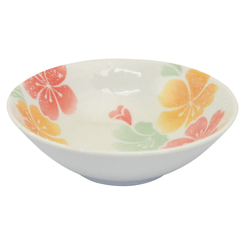 商品詳細 明るく大きな花柄が食卓を明るくしてくれます。■商品内容：本体（約φ145×45mm）×1■型番：MK-40■原産国：日本製■梱包種類：無地箱■梱包サイズ：約147×157×52mm（入）■材質：陶器■箱入重量：約311g ●こちら...