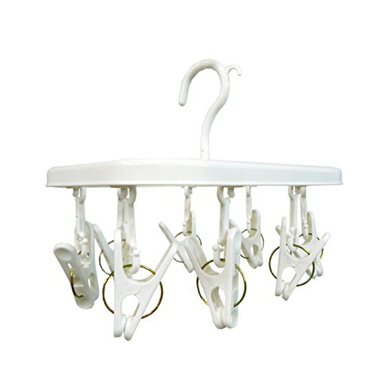 ●お部屋になじむホワイトカラー。 ●ちょっと干しに便利なコンパクトサイズ。 ●フックは折りたたみ式になっていますので、コンパクトに収納でき、旅行などにも便利です。 ●洗濯ばさみの先端は、衣類にやさしい丸型。 ●破損したり紛失した洗濯ばさみは...