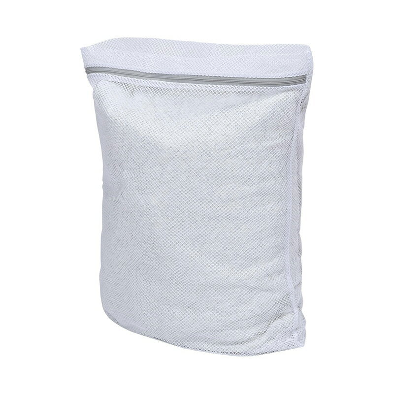 商品サイズ：約48×55×14(マチ部)cm 洗濯物目安：バスタオルなら3枚位、シーツなら1枚位、長袖のワイシャツなら4枚位 ネットの中で洗濯物が動いてかたよりにくいので、全自動洗濯機にピッタリです 乾燥機にもそのまま使用できます ドラム式...
