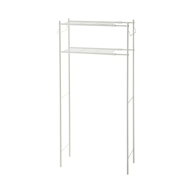 【サイズ】幅60〜81×高さ149×奥行29cm【有効内寸】幅57~78cm 、下段棚高さ［下穴使用時］117cm ［上穴使用時］122cm 【耐荷重】8.6kg (棚一段あたり4kg・タオル掛け一本あたり0.3kg) 【本体重量】3kg ...