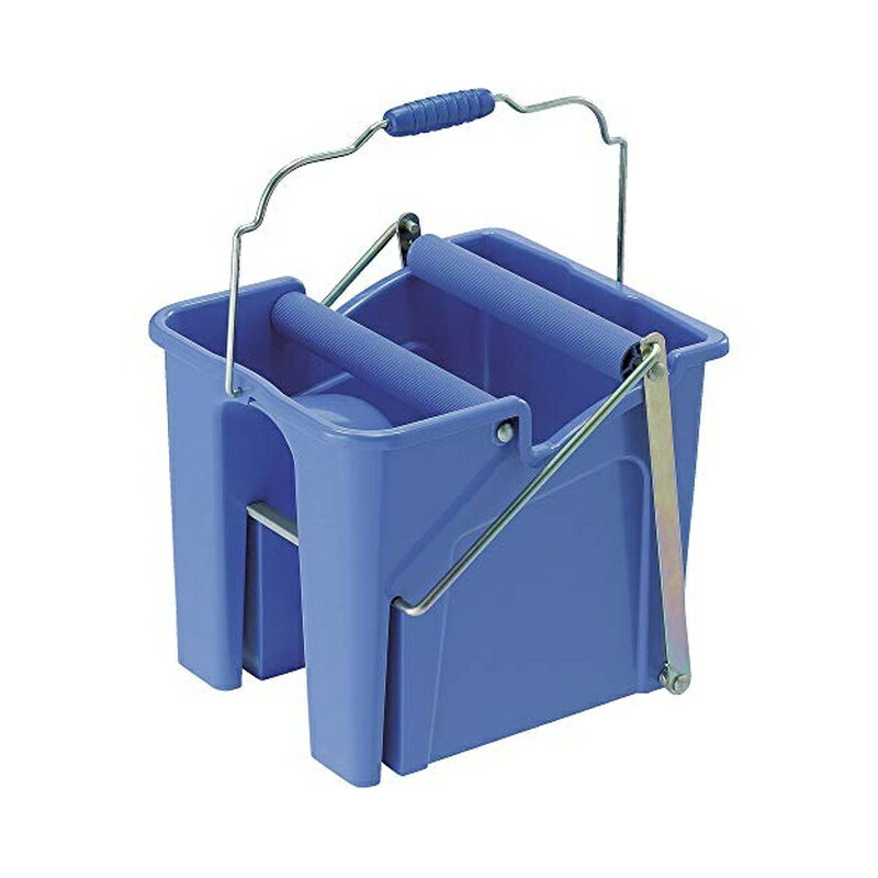 簡単に扱える樹脂製モップ絞り。 簡単に扱える樹脂製スクイザー。ペダルを踏むだけで楽な姿勢で絞れます。ホースホルダーを兼ねた注水口付き。 W310×D360×H295mm(タンクのみ） タンク：PPローラー：PVCペダル：PP構成部品：スチー...