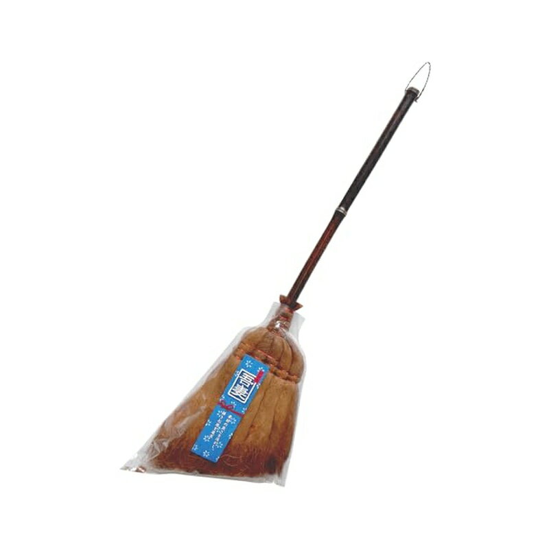 穂幅:約23cm 全長:約73cm 本体重量:約50g 穂:棕櫚 柄:竹 原産国:中国 皮箒よりも繊維が太くボリュームがあるので、フローリングだけでなく畳の掃き掃除にもおすすめです。 ●畳やフローリングなどの屋内の掃除に便利なほうき ●天然...
