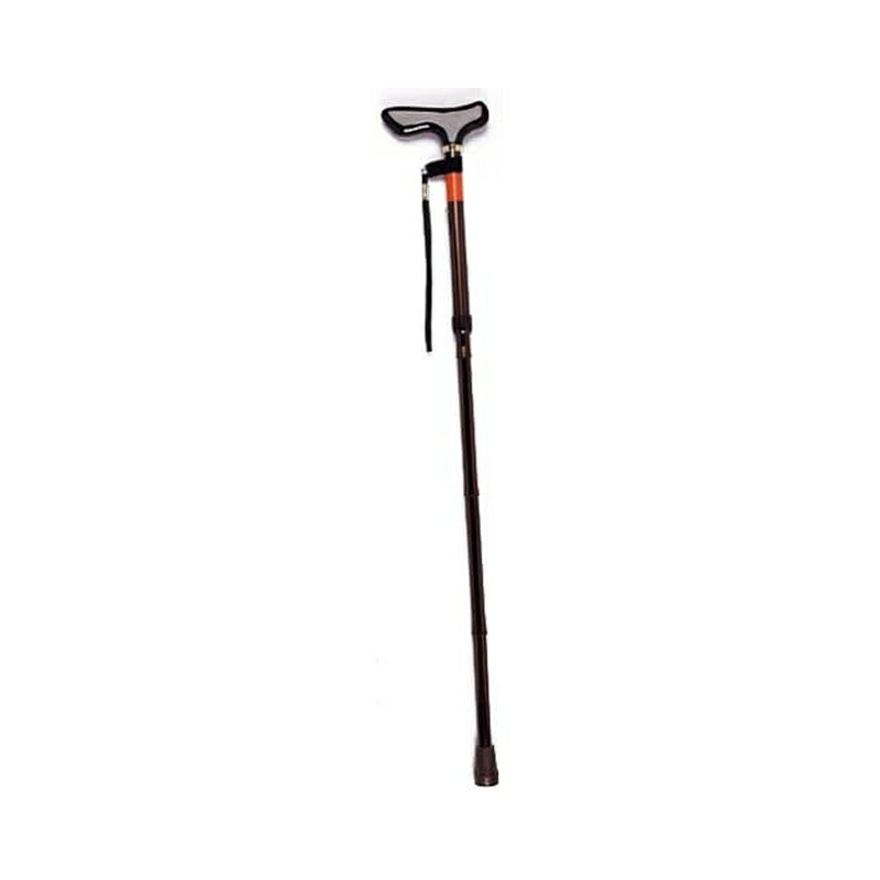 メーカー型番:E-233 サイズ:80~92cm 5段階調節可能 重量:350g 材質:本体/アルミ、ハンドル/木製(楓)、先端部分/合成ゴム、ケース/塩化ビニールRVC 反射シールがついており、周囲に存在をアピールすることで、事故防止につ...