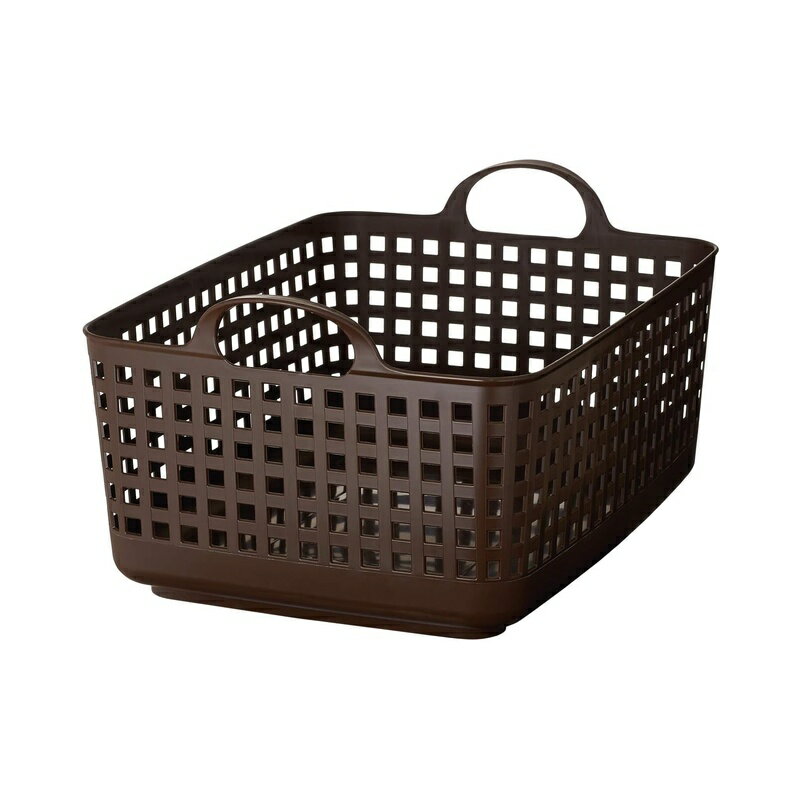 サイズ:約35.5x51x高さ(取って含む)24cm 本体重量:約690g 素材:ポリプロピレン 生産国:日本 シーンによって選べる洗濯や収納に便利なバスケットシリーズ。取っ手付きで持ち運びに便利です。棚やカラーボックスの収納にも便利です。...