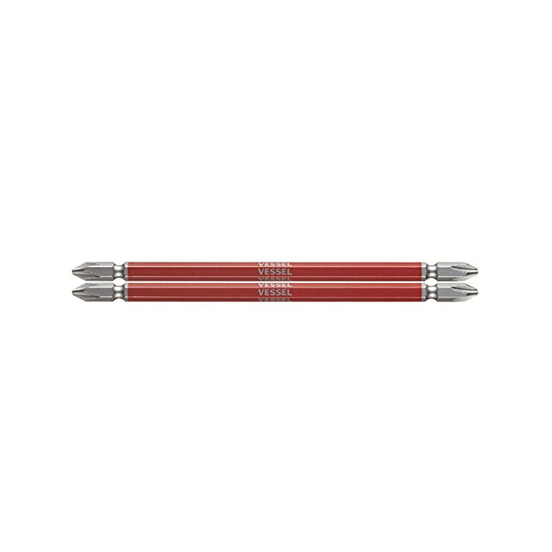 刃先：+2 全長：150mm シャンク径：6.35mm 入数：2本 材質：ダイハード鋼(硬度HRC62) ●精緻な刃先加工で高い嵌合性を実現。 ●ビット材はダイハード鋼(最高硬度HRC62)を使用。強く、しなやかなで耐久性は抜群。 ●40V...