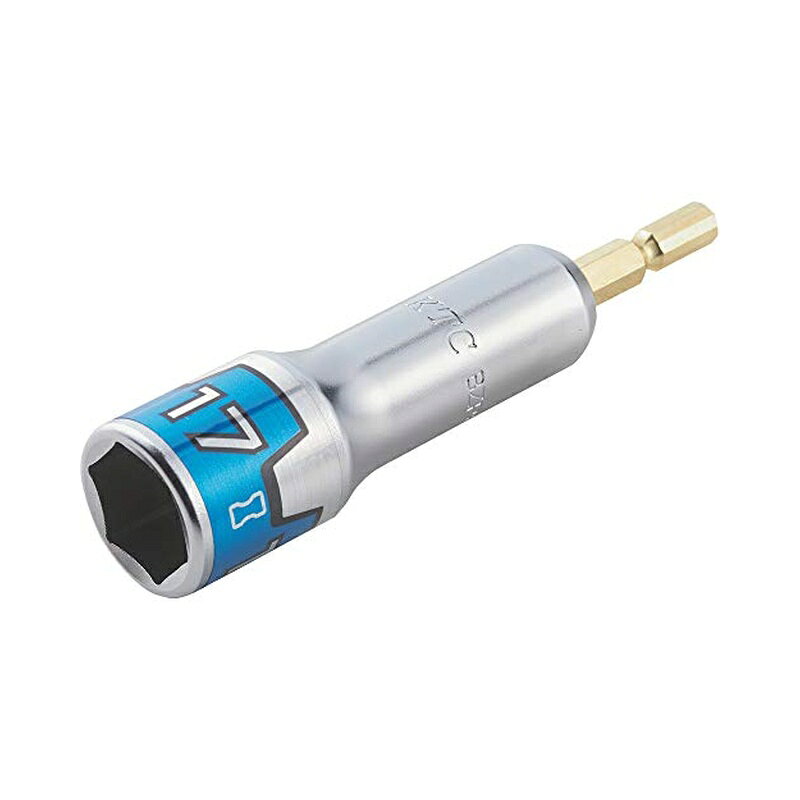 口径サイズ:17mm、差込角:6.35mm 口径形状:六角 全長:101mm、重量:123g 仕様:インパクトレンチ(18Vバッテリー)対応 材質:特殊工具鋼 ビットにKTC独自の難攻不落機構を採用することで、破損しても先端部分の落下を防止...