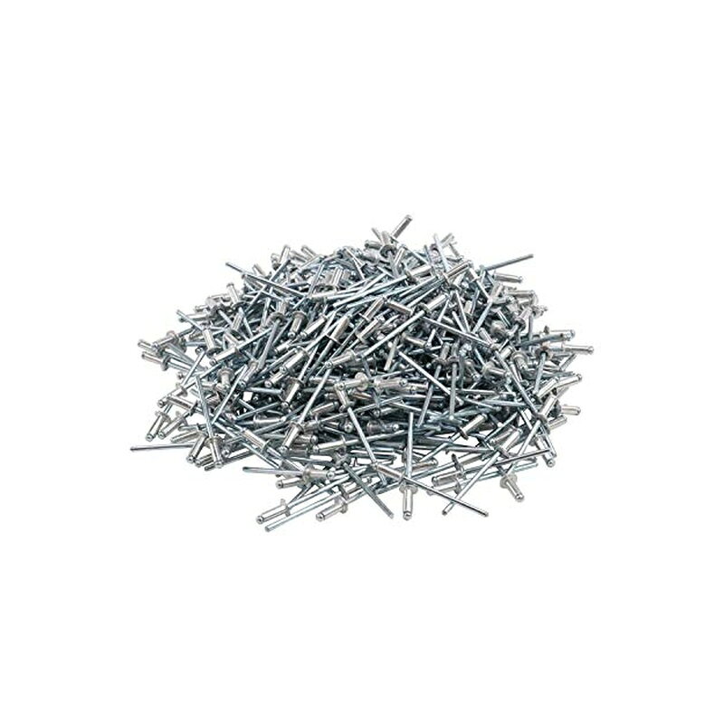 リベット径:3.2mm 下穴寸法:3.3~3.4mm 締付可能板厚:4.8~6.4mm 引張強度:140kg 剪断強度:90kg ハンドリベッターを使用すれば薄板の締結が行える 【用途】 部材と母材の締結 【特徴】 ・ハンドリベッター用のブ...