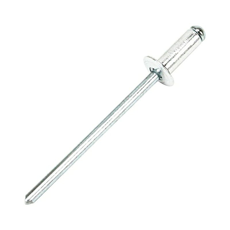 リベット径:3.2mm 下穴寸法:3.3~3.4mm 締付可能板厚:3.2~4.8mm 引張強度:140kg 剪断強度:90kg ハンドリベッターを使用すれば薄板の締結が行える 【用途】 部材と母材の締結 【特徴】 ・ハンドリベッター用のブ...