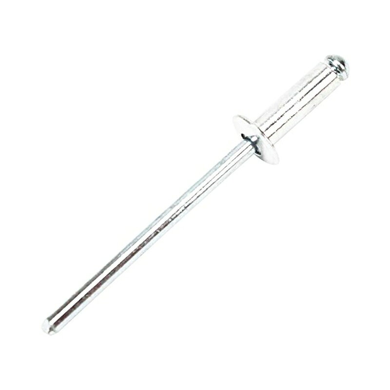 リベット径:3.2mm 下穴寸法:3.3~3.4mm 締付可能板厚:4.8~6.4mm 引張強度:140kg 剪断強度:90kg ハンドリベッターを使用すれば薄板の締結が行える 【用途】 部材と母材の締結 【特徴】 ・ハンドリベッター用のブ...