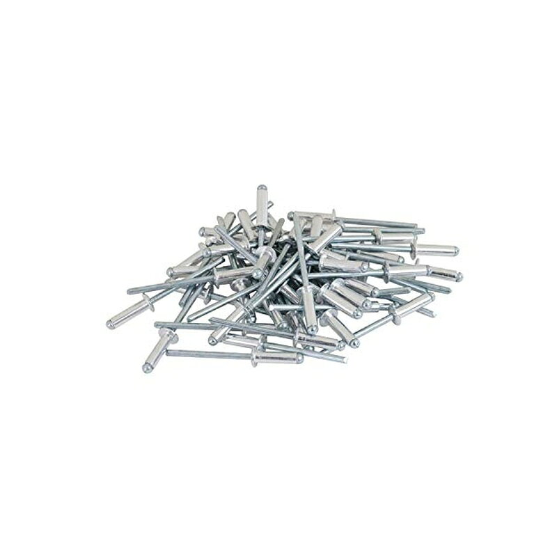 リベット径:4.0mm 下穴寸法:4.1~4.2mm 締付可能板厚:6.4~9.6mm 引張強度:210kg 剪断強度:150kg ハンドリベッターを使用すれば薄板の締結が行える 【用途】 部材と母材の締結 【特徴】 ・ハンドリベッター用の...