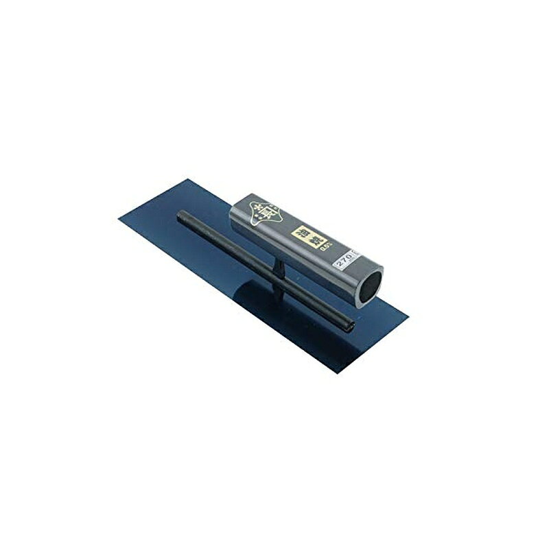 特徴:背金と鏝板が一体化したリベットレス式の角鏝 サイズ:約270mm 板厚:約0.5mm 仕様:黒塗り角柄・油焼き加工処理 コテ板・背金:焼入鋼(SK-4)、柄首:鉄(SPHC)、柄:木 背金と鏝板が一体化したリベットレス式の角鏝 【用途...