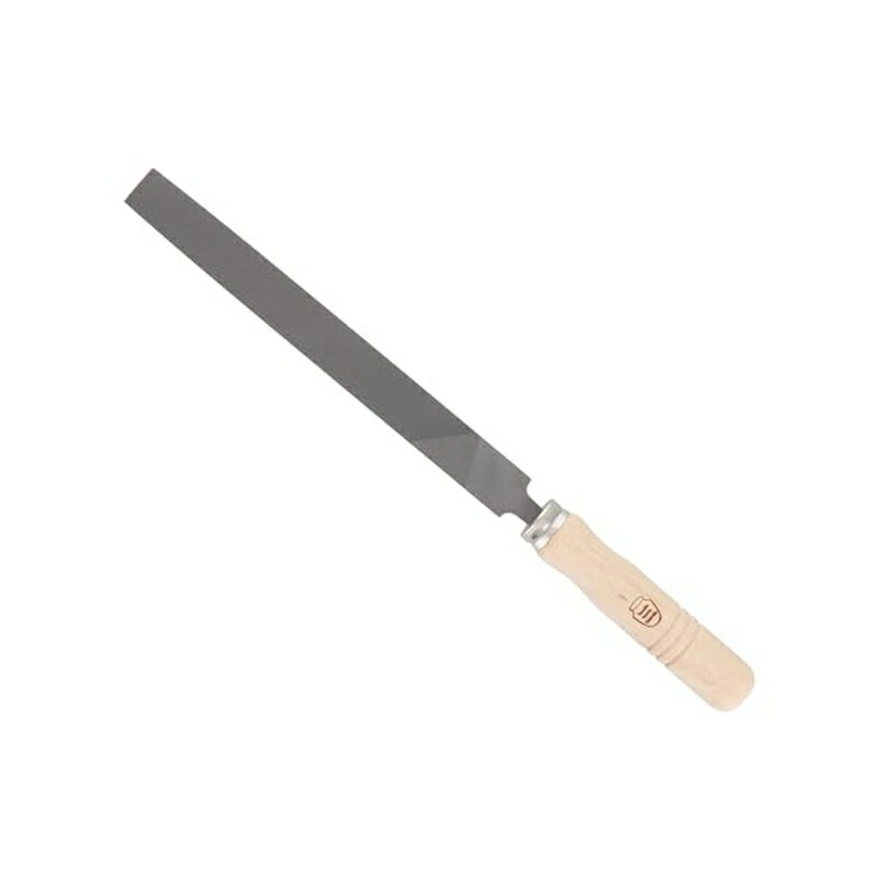 ●形状：平 ●刃長：200mm ●全長：340mm ●厚み：5mm 【特長】 ●側面(片側のみ)も刃が刻まれています。 ●手になじみやすい木柄付です。 商品写真は、 お使いのモニター設定、お部屋の照明等により実際の商品と色味が異なる場合がご...