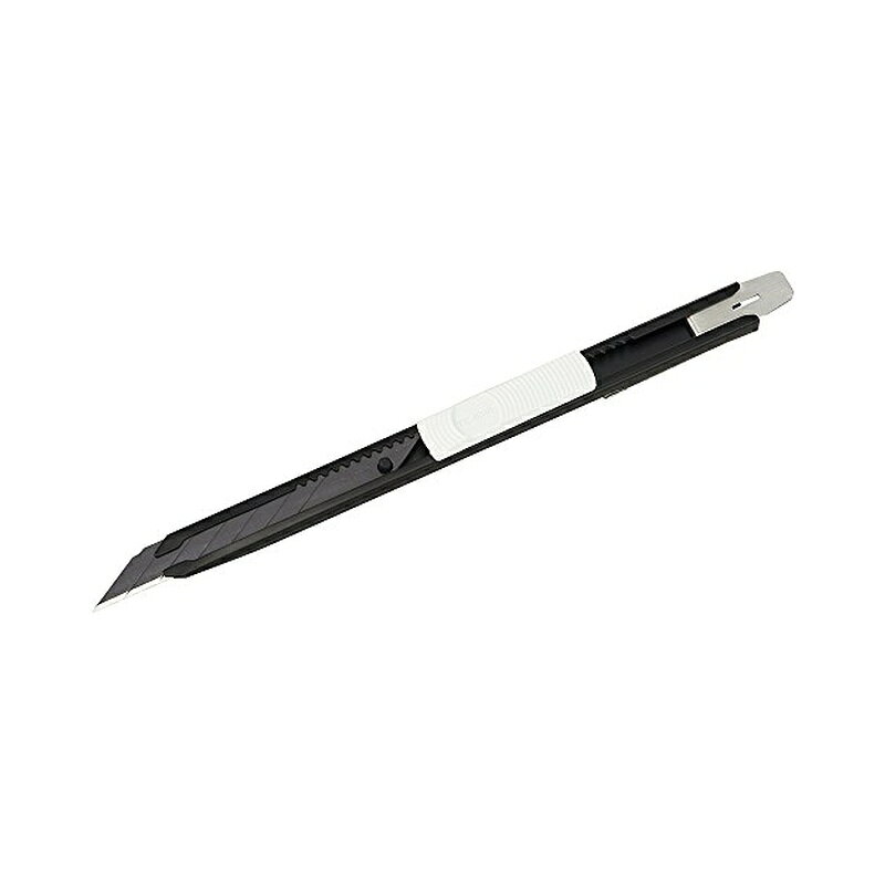 一般のカッターの材料の3倍以上の硬度を持つ焼入れホルダー 曲がりに強く長期にわたって精度を保つ 高精度感のオートロックスライダー ホチキスの針をはずしたり、マイクロドライバーとして活用できる焼入れ前爪付 ブレードの送りは細ピッチ(2.5ミリ...