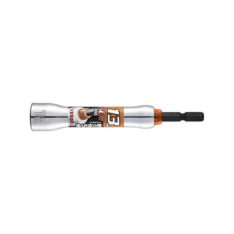 先端形状:六角 刃先サイズ:13mm(対辺) 全長(mm):115 POINT1：衝撃吸収材が打撃時におこる軸部への応力集中を緩和。 ※対辺 8・10mmを除く。 POINT2：軸部は、トーション効果がはたらき、折損を抑制。 POINT3：...
