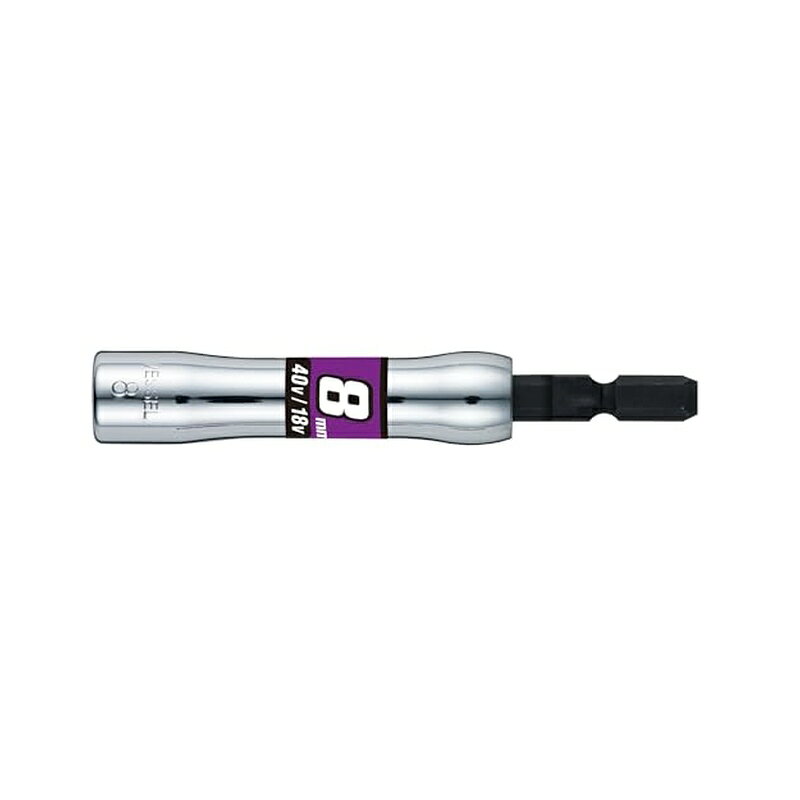 サイズ:8mm 全長:92mm・ソケット穴深さ:50mm 軸:6.35mm六角軸 適合:18V・40Vインパクトレンチ対応 仕様:クロームメッキ・ミラー仕上げ、材質:特殊鋼 高耐久、軽量設計の普及型セミロングソケット 【用途】 フックボルト...
