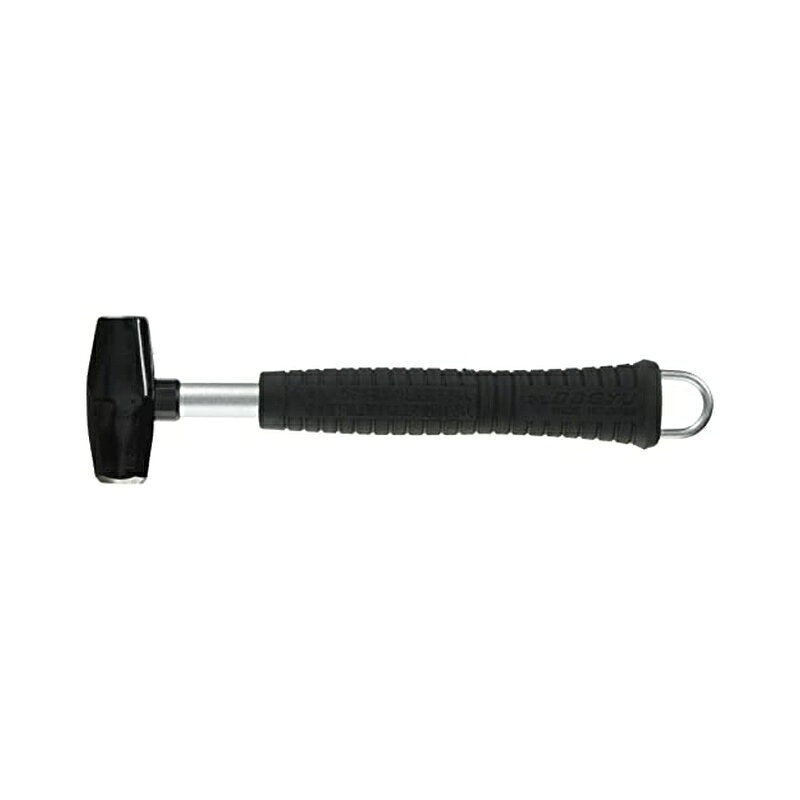 全長:約295mm 口径:約25mm 全重量:約680g 頭:鍛造品、シャフト:パイプ カラビナフックに直接かけられるパイプ柄石頭槌 【用途】 タガネの打ちつけ、石・レンガのハツリ 【特徴】 ・強い打撃力を可能にした、鍛造品になっている ・...