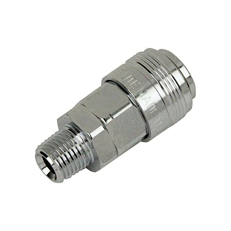 用途:汎用エアソケット 接続ねじ:おねじR1/4、サイズ:49.2X23、重量:68g 適用流体:空気、最高使用圧力:1.5MPa 同一商品:4977292436717(SK11・DSLソケットL2M・S-OL22ML060) 本体:鋼鉄・...