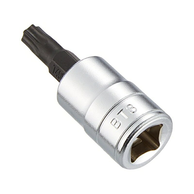 商品サイズ（約）：縦52×横18.5×奥行18.5mm。 商品重量（約）：63g。 特殊工具鋼。 仕様サイズ（約）：T40、差込角：9.5sq.。 ショートタイプ。 商品写真は、 お使いのモニター設定、お部屋の照明等により実際の商品と色味が...
