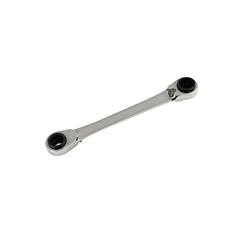 特徴:1本で4サイズに対応できる サイズ:14mm・16mm・17mm・19mm ギア数:72山(送り角度5度) 仕様:左右切替えレバー付 使用トルク:(14mm)158Nm・(16mm)248Nm・(17mm)267Nm・(19mm)32...