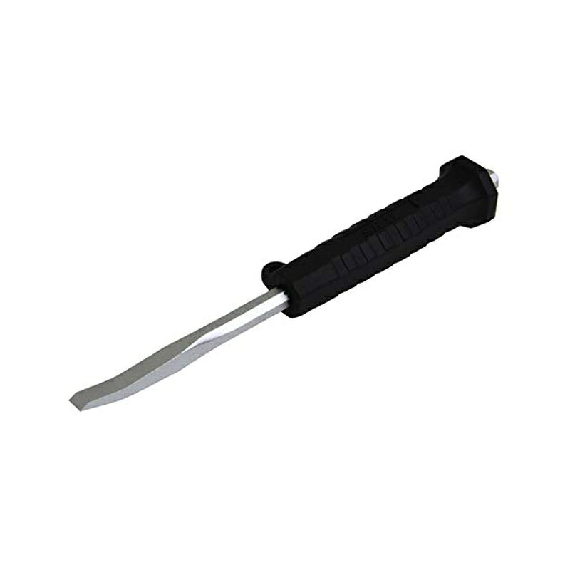 用途:はがす・こじる・はつる・割るなどの作業用 仕様1:刃先形状が片刃のスクイ刃の為、スクレーパー作業も可能 仕様2:刃先から柄尻までが一体型の為、グリップ柄尻を叩いての作業も可能 刃先幅:約7mm 全長:約220mm 商品写真は、 お使い...