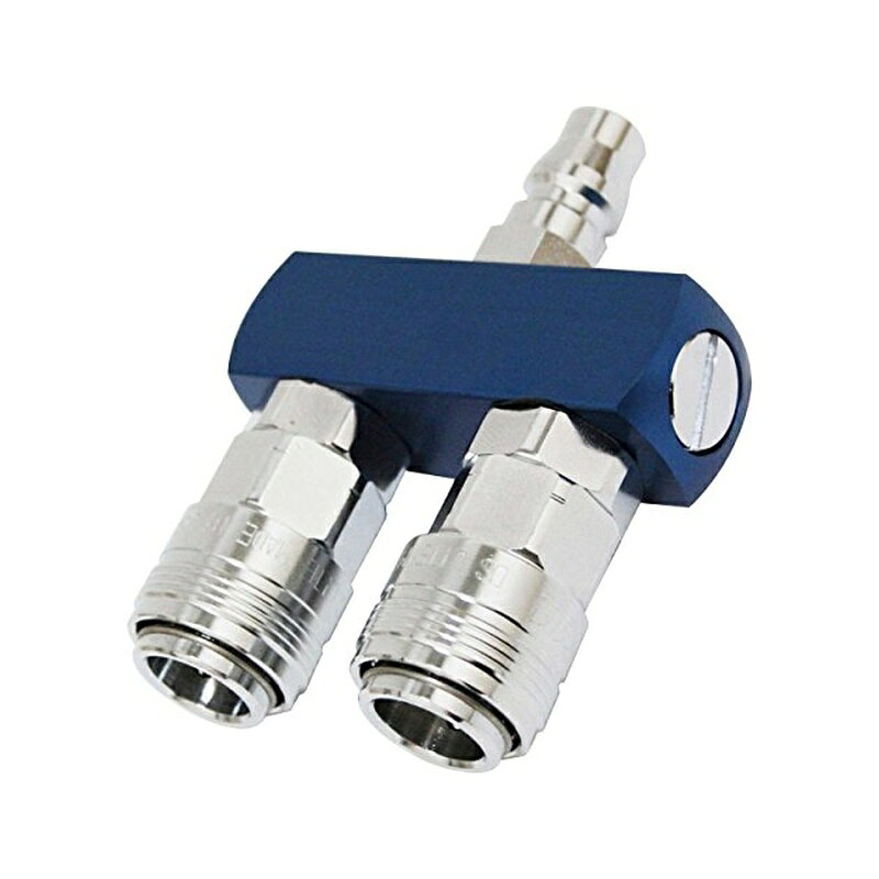 サイズ:86×65×23mm、重量:212g 最高使用圧力:1.5Mpa、適用流体:空気 使用温度:-20~+80度 色:アルマイトブルー 本体:アルミニウム・他、ソケット:鋼鉄・他、シール:NBR 商品写真は、 お使いのモニター設定、お部...