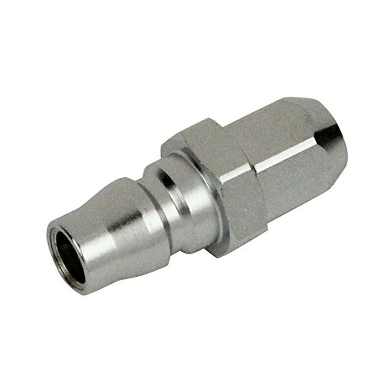 仕様:汎用エアプラグ、適合サイズ:内径5mm×外径8mmウレタンホース 商品サイズ:41×17mm、重量:35g 適用流体:空気、最高使用圧力:1.5MPa 本体:鋼鉄・他 エア配管をワンタッチで接続でき、従来品より大幅に小型軽量化、手元や...