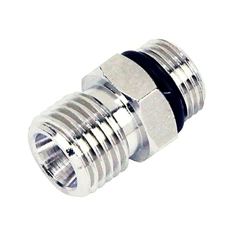 接続ねじ(ダスター側):M12×1.0 取付:G1/4(PF1/4おねじ) 六角対辺:14mm 最高使用圧力:1.0MPa、適用流体:空気 本体:真鍮、Oリング:NBR エアダスターと配管の接続に エアダスター側に取り付ける 両端におねじが...