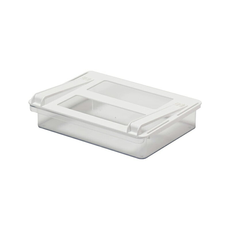 冷蔵庫の中で散らかりがちな小物や調味料、バター・チーズなどをまとめて収納できます。 サイズ(約)：幅270×奥行195×高さ70mm 【材質】 本体：AS樹脂（耐熱温度80度、耐冷温度-20度） 枠：ABS樹脂（耐熱温度70度、耐冷温度-2...