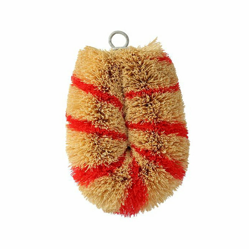 ＜亀の子束子 シマシマ ミニ 赤＞ ※こちらの商品は【カラー：赤】です。 ●「ミニ」は、たわしの定番「亀の子束子1号」より一回り小さく手に持ちやすいサイズ。 ●台所からお風呂、お庭やベランダなどすべての水回りに役立ちます。 【商品仕様】 カ...