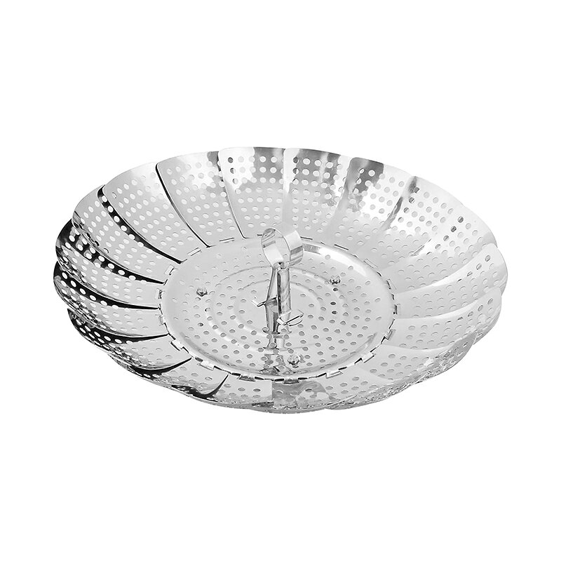 鍋が蒸し器に早変わり 伸縮サイズ:14〜24cm [使用方法] 1.蒸し器の底部分にかからない程度に水を鍋に入れる 2.鍋のサイズに合わせて蒸し器を広げ、鍋底に置く 3.食材を蒸し器の上に置き、鍋の蓋をして火にかけて蒸す 商品写真は、 お使...