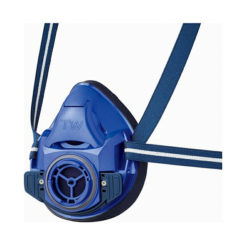 作業に応じて、フィルタ・吸収缶が取り付けられます(フィルタ・吸収缶は別売)。 フィットチェッカー付きの為、密着性の確認が簡単です。 軽量・小型により、長時間作業でも快適な作業性を実現しました。 サイズ：幅125×高さ120×奥行き70mm ...