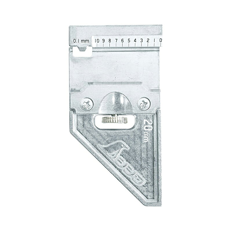 ●曲尺 厚手広巾に取り付けて長いケガキ線が引けます。 ●突き当て位置を変えることで45°のケガキ線が引けます。 ●耐衝撃、耐摩耗性が高く、熱にも強い金属製です。 ●バー二ヤ目盛付なので、細かい寸法まで読み取れます。 ●逆向きに取り付けて高さ...