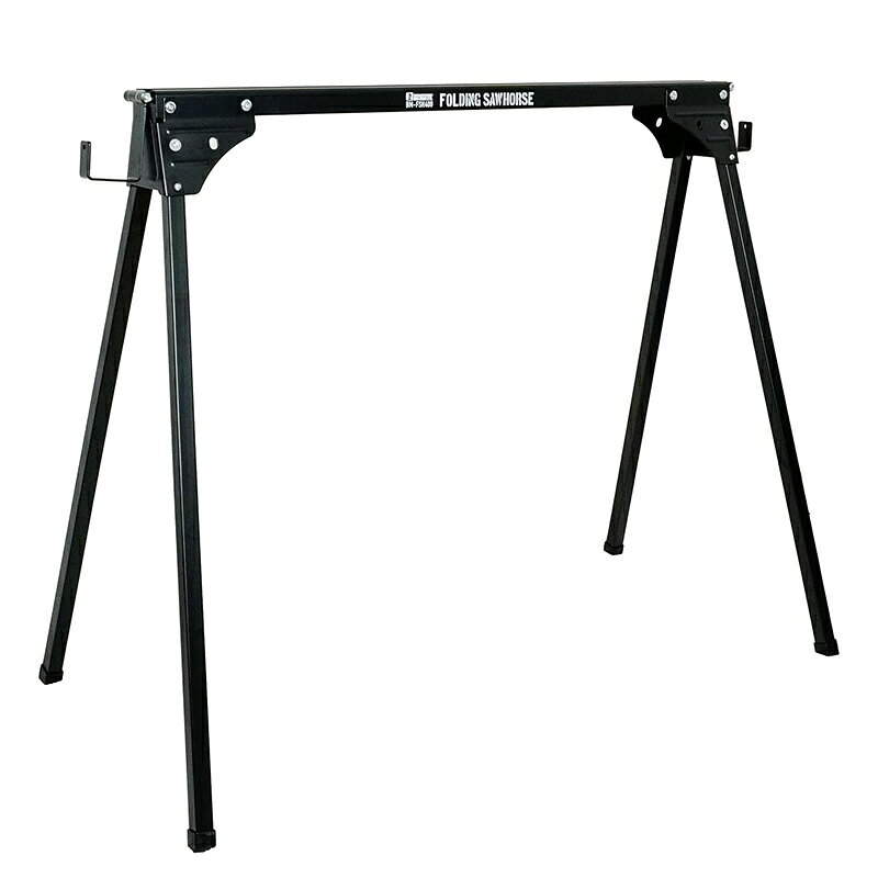 ＜BIGMAN フォールディング ソーホース 1セット 仮設作業台 ワーキングテーブル 耐荷重400kg BM-FSH400＞ ●組み立て簡単。 ●折りたたみ式で使わないときはコンパクトに収納できます。 ●2台連結用のステー機能搭載。 より...