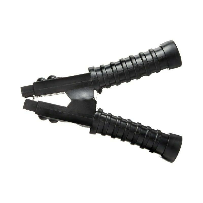 ＜メルテック ブースタークリップ 200A 黒 絶縁カバー付 大自工業 BC-200C BK＞ ●絶縁カバー付きのブースタークリップです。 【商品仕様】 200A　DC12V/24V用 カラー：黒 材質：クリップ 鉄/ニッケルメッキ、絶縁カ...