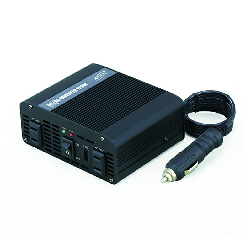 ＜大橋産業 BAL 3WAYインバーター 120W 車内で3電源が使える No.1756＞ ■消費電力が120Wまでの家電製品を車内で使えるように、自動車の電源（DC12V）をAC100V/DC5Vに変換する機器です。 ■3種類の電源を同時...