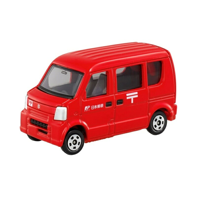 郵便車がトミカになりました。 車体のメインカラー：レッド系(お子様にお伝えする目安の色) パッケージサイズ:W78×H39×D27mm 対象年齢:3歳〜 商品写真は、 お使いのモニター設定、お部屋の照明等により実際の商品と色味が異なる場合が...
