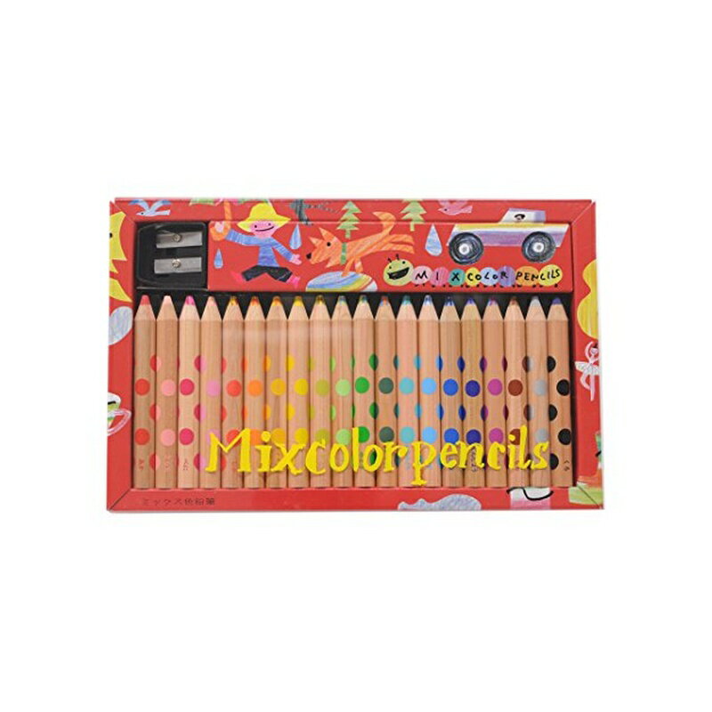 ●1本の色鉛筆に異なる2色の色芯を組み合わせた色鉛筆のセットです。 ●描くとき、2つの異なる色が混ざり合うことで、独特の風合いや深みが表現できます。 ●絵本作家はたこうしろうさんのかわいいイラストをあしらった化粧箱入りで、ギフトにも最適です...