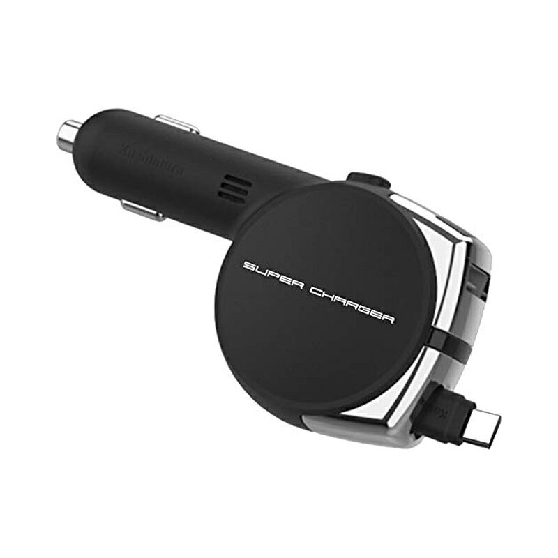 ●車のDCソケット電源からUSBポート+Type-Cコネクタで2台同時に充電できるDC充電器。 ●Type-C端子のスマートフォン/タブレットをハイパワーで充電可能。(最大3A出力) ●最大2.4A出力のUSB充電ポート付。自動識別IC搭載...