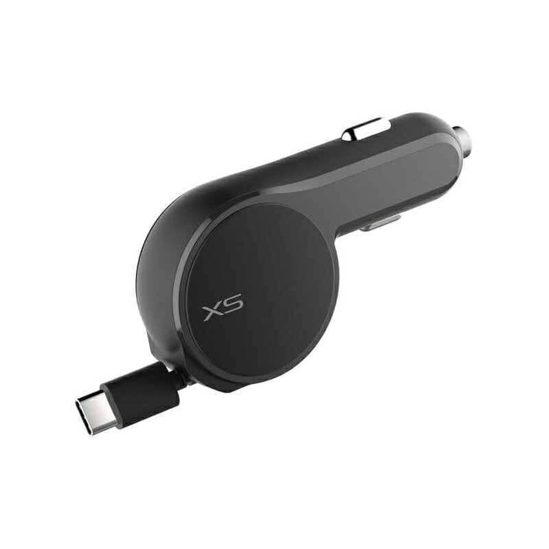 ●車のDCソケット電源からType-C端子のスマートフォン/タブレットを充電できるハイパワーDC充電器。 ●独自設計により小型化、DCソケット電源まわりをすっきりと収めます。 ●引くだけでコードを簡単収納。 ●通電表示用ブルーLED搭載。 ...