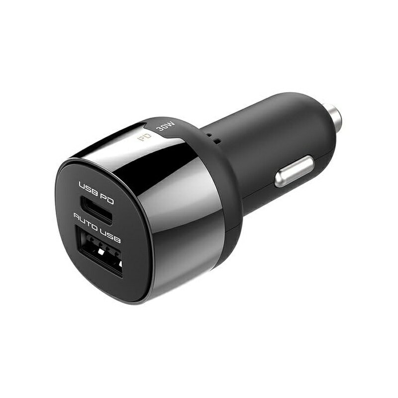 ●車のDCソケットを2ポートのUSB電源に変換。 ●2ポート合計最大出力42W。 ●USB PD(Power Delivery)規格対応USB Type-Cポート：最大30W 　出力自動切替 12V 2.5A/9V 3A/5V 3A ※PD...