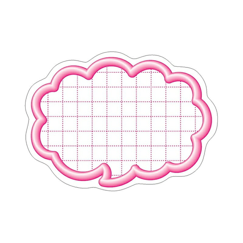 プクッとした枠デザインがかわいい、抜き型カード。記入しやすい方眼アミ目入です。 包装形態：50枚袋入 サイズ：縦47mm×横65mm、アミ目-5mm 材質：アイボリー紙(260g/m2) 商品写真は、 お使いのモニター設定、お部屋の照明等に...