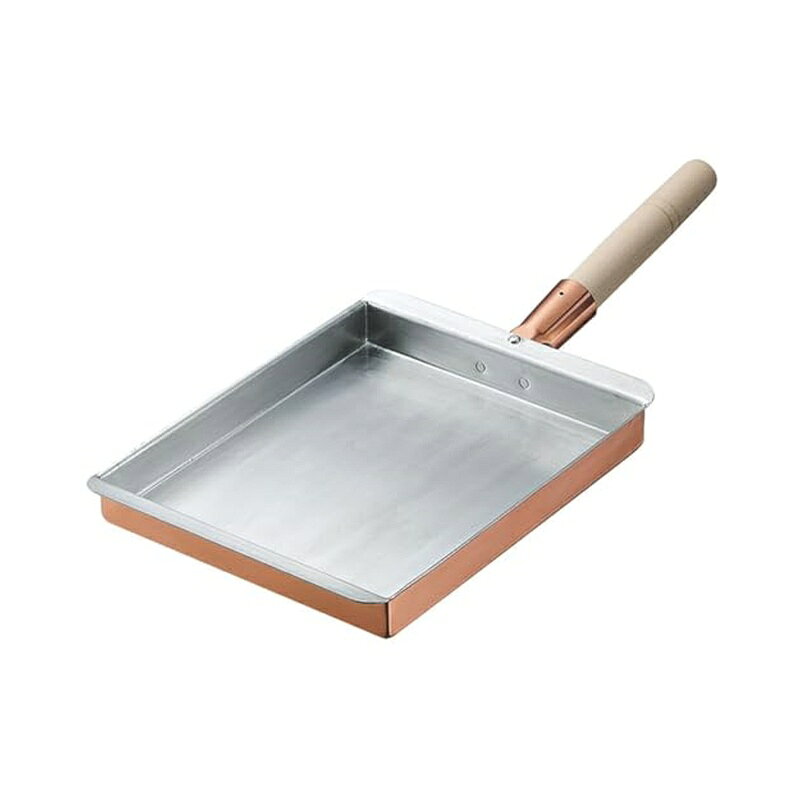 ●使うたびによくなじむ、プロ愛用の一品 ●銅は熱伝導が良く均一に熱が伝わるので厚焼き・だし巻き玉子がふんわり焼きあがる サイズ(約):150×195×30mm 素材・材質:銅、錫焼き付けクリア、天然木 生産国:日本 (燕三条) 対応熱源:ガ...